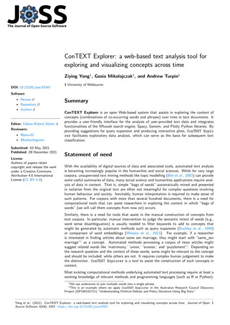 pdf context explorer a web based text analysis tool for exploring