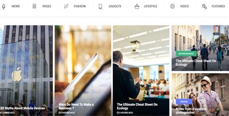 30 News Portal Blog Templates Free Themes Creative Template