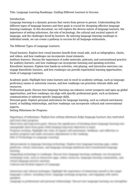 Solution Language Learning Roadmaps Guiding Different Learners To