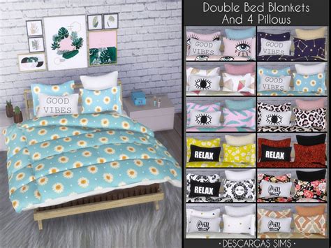Cushions And Blankets Página Web De Descargassims Ts4cc Sims 4