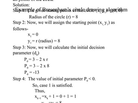 Bresenham Circle Algorithm Ppt Bresenham Circle Algorithm Ppt