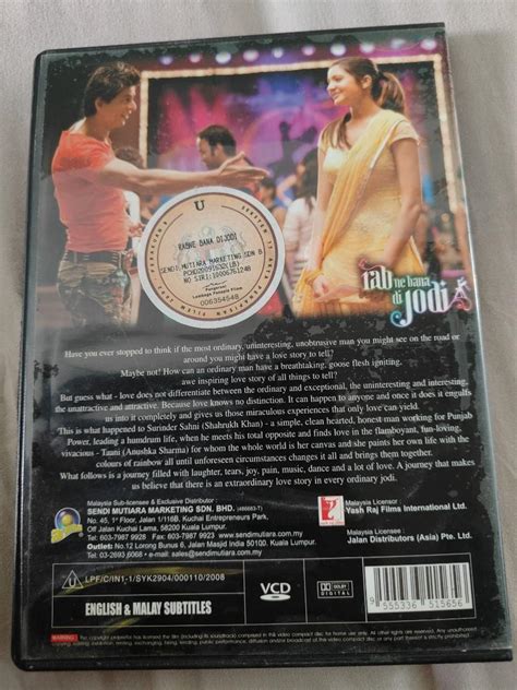 Rab Ne Bana Di Jodi Shah Rukh Khan Vcd Hobbies And Toys Music And Media