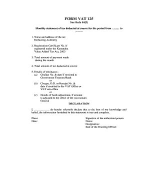 Fillable Online Webtel Form Vat125 Rule 442 Fax Email Print PdfFiller