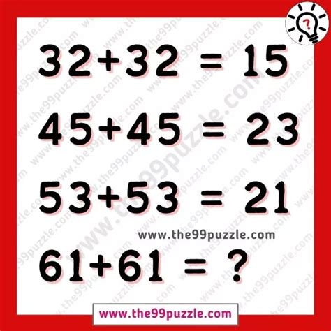 Math Challenging Brain Test Puzzle With Answer The 99 Puzzle