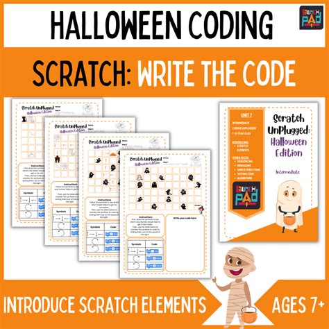 Halloween Scratch Unplugged Coding Activity Launchpad