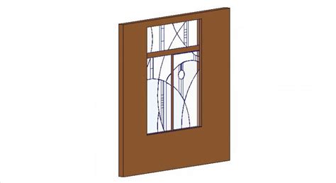 Stained Glass Window Detail 3d Model Layout Revit File