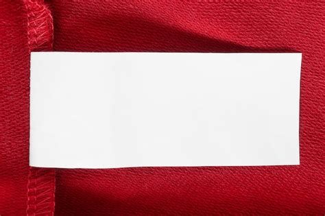 Premium Photo Blank Clothing Label