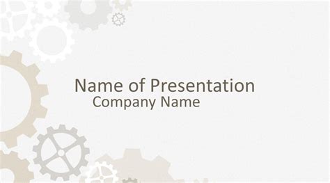Gears Powerpoint Template
