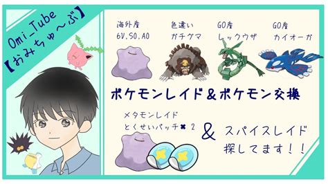 パッチ2個and視聴者さんの9スパもあるかもね 数体限定 色違いガチグマ 海外産 6v S0 A0メタモン Go産レックウザ カイオーガ