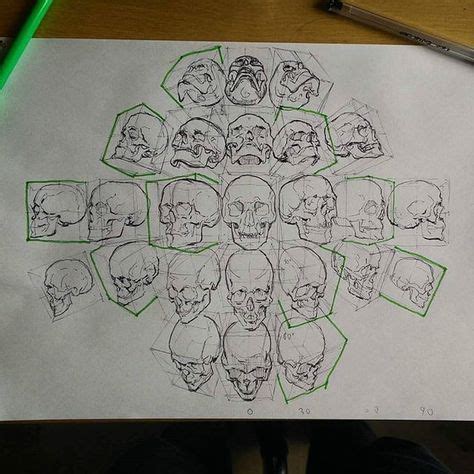 How To Draw A Skull Tutorials Character Design Ideas Hair Pins Skull Drawing Skulls
