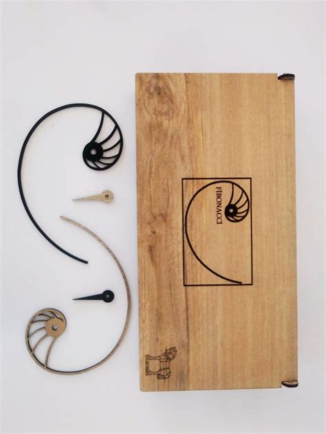 Fibonacci Desk Clockfibonacci Clock Montessori Clock Wood Fibonacci