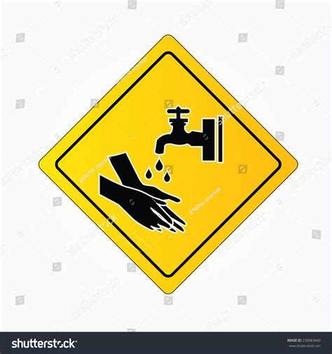 Wash Your Hands Symbolwash Hands Vector Stock Vector Royalty Free