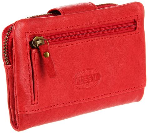 Fossil Womens Colette Wallet In Red Scarlet Lyst