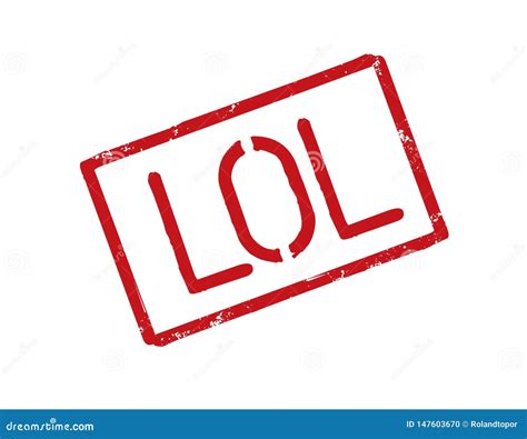 Red Grunge Stamp And Text Lol Stock Vector Illustration Of Splatter
