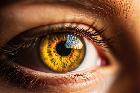 Premium Ai Image Human Iris Macro Closeup Pupil Eye Vision