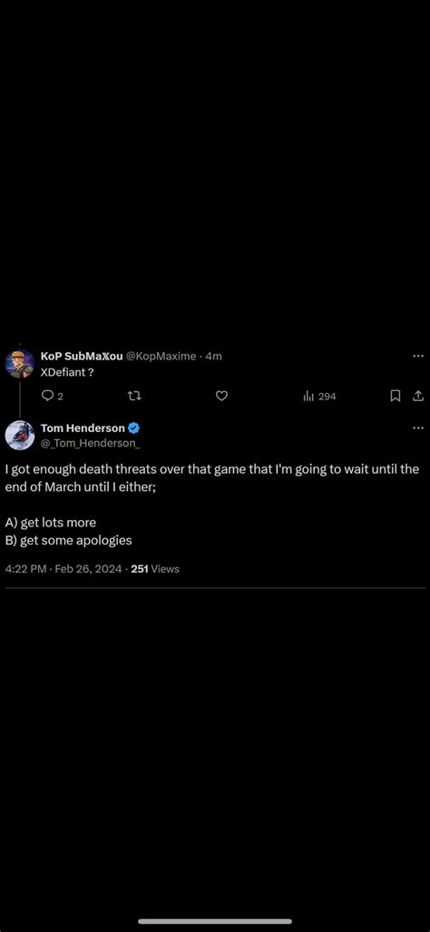 Tom Henderson Is Not Revealing Anymore Info Due To Death Threats R