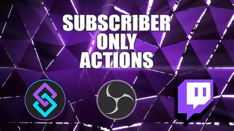 subscriber only viewer actions using streamer bot youtube