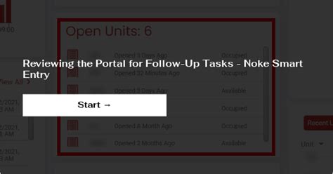 Reviewing The Portal For Follow Up Tasks Noke Smart Entry