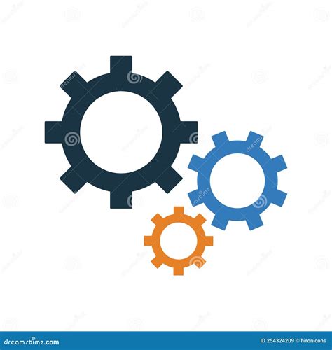 Gear Options Preferences Icon Glyph Style Vector Eps Stock Vector Illustration Of Repair