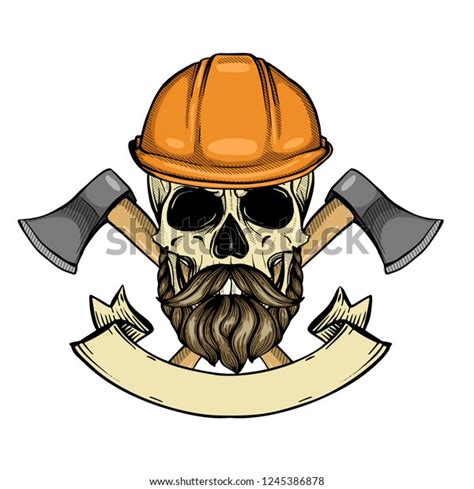 Hand Drawn Sketch Color Skull Stock Vector Royalty Free 1245386878