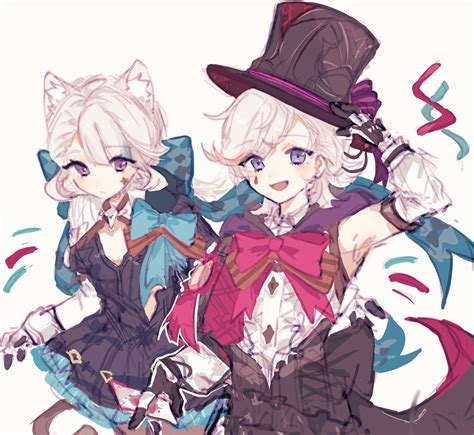 Lynette And Lyney Genshin Impact Drawn By Akunjun Danbooru
