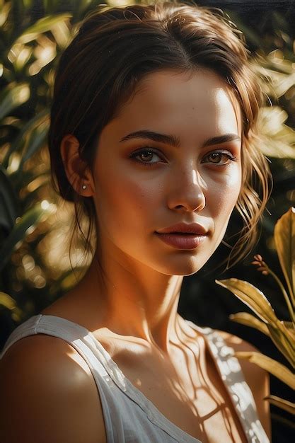 Premium Photo High Contrast Portrait Of A Model With A Shadow On Her