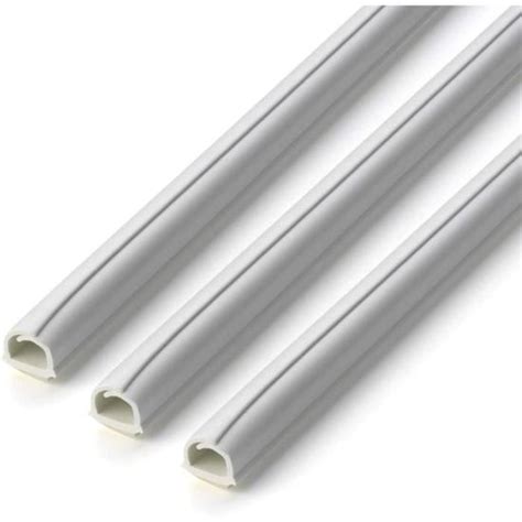 Inofix 2202 3 Moulures Souples Adhesives 105x10mm Longueur 1m Blanc