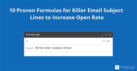 Proven Formulas For Killer Email Subject Lines To Increase Open Rate