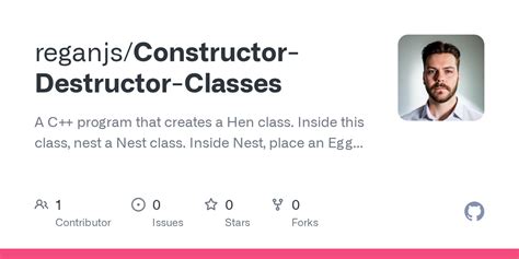 Github Reganjsconstructor Destructor Classes A C Program That Creates A Hen Class Inside