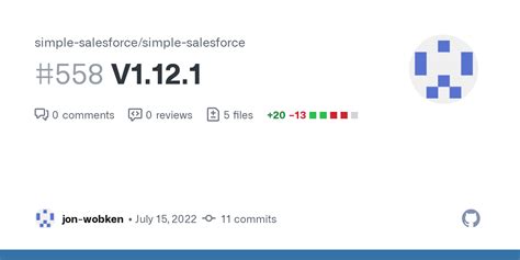 V1121 By Jon Wobken · Pull Request 558 · Simple Salesforcesimple