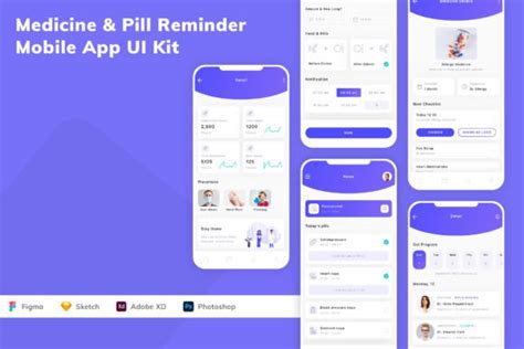 Learning Mobile App Ui Kit Graphic By Betush · Creative Fabrica