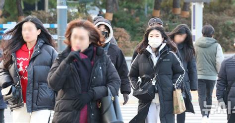 충남권 아침 기온 영하권밤부터 비·눈 예보