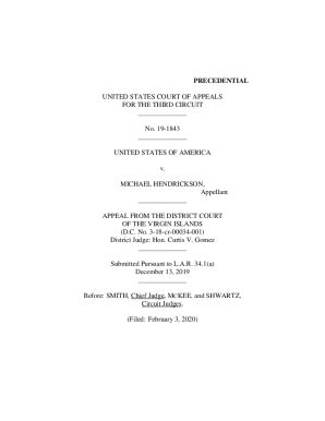 Fillable Online PRECEDENTIAL FOR THE THIRD CIRCUIT COUNTY OF FAYETTE