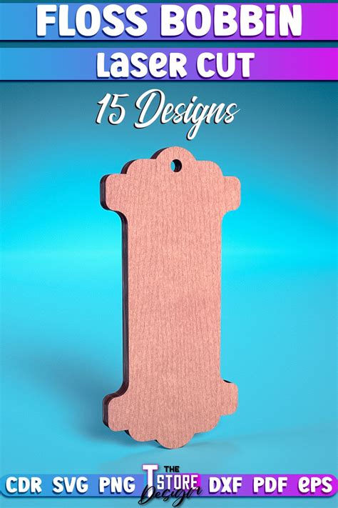 Floss Bobbin Laser Cut Svg Floss Bobbin Design Laser Cut