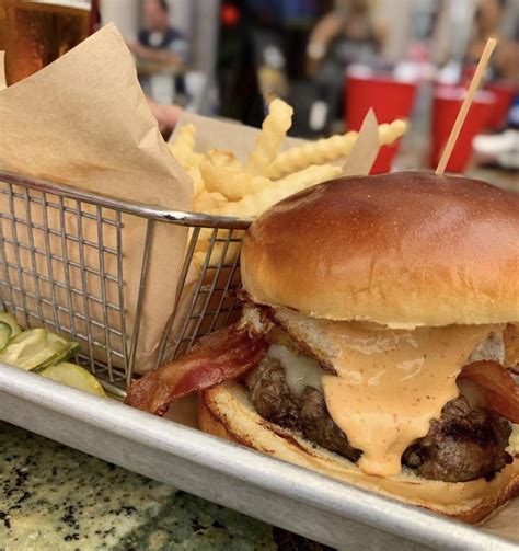 Breakfast Burger With A Fried Egg And Hash Brown Rburgers