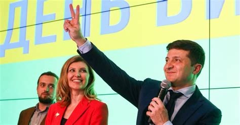 Volodymyr Zelensky Et Sa Femme Olena Volodymyr Zelensky Acteur