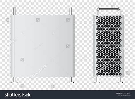 Computer Case Front Side View Pc Stock Vector Royalty Free Shutterstock