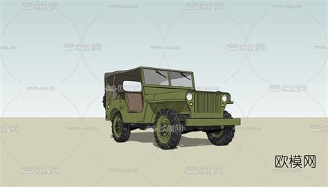 现代吉普车免费su模型下载id10475106sketchup模型下载 欧模网