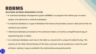 RDBMS Vs Hadoop Vs Spark PPTX Databases Computer Software And Applications