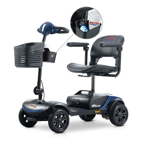 Metro Mobility Handicap Transport 4 Wheel Folding Scooter For Elderly