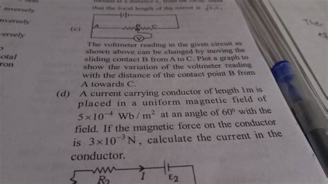 C 4the Voltmeter Reading In The Given Circuit As Shown Above Can Be Ch