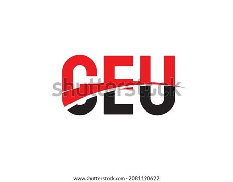 Geu Letter Initial Logo Design Vector Stock Vector Royalty Free