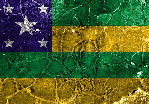 Bandeira Do Grunge De Sergipe Estado De Brasil Foto de Stock Imagem de moagem exército