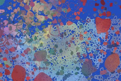 Artistic Blended Messy Shapes Background Pattern Abstract Web Repeat Digital And Illustration