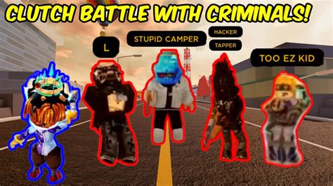CLUTCH BATTLES WITH CRIMINALS Roblox Jailbrsak Bounty Hunting YouTube