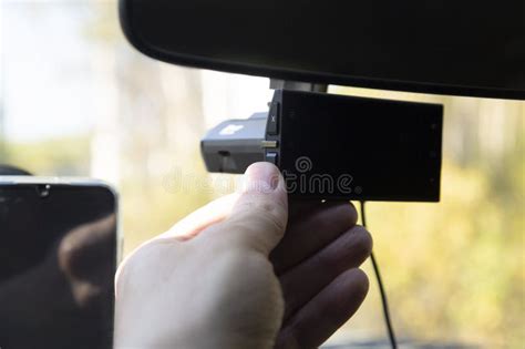 Radar Detector In The Car Compliance With The Speed Limit On The Car
