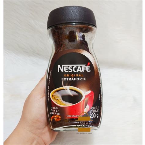 Nescafe Original Extraforte Coffee 100 Cafe 200g Shopee Philippines