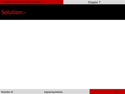 Ppt Correlation And Linear Regression In Engineering Statistics