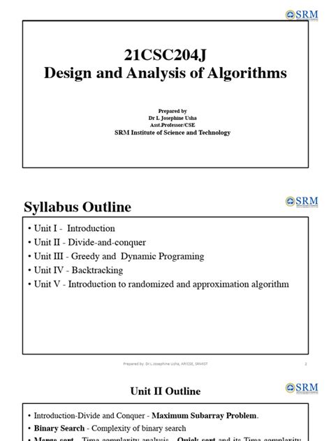 Daa Unit2 Pdf Computer Science Algorithms