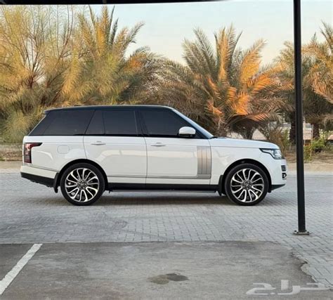 رنج روفر اوتو ابيض داخل احمر بودي و مكينة وقير وكالة موقع حراج